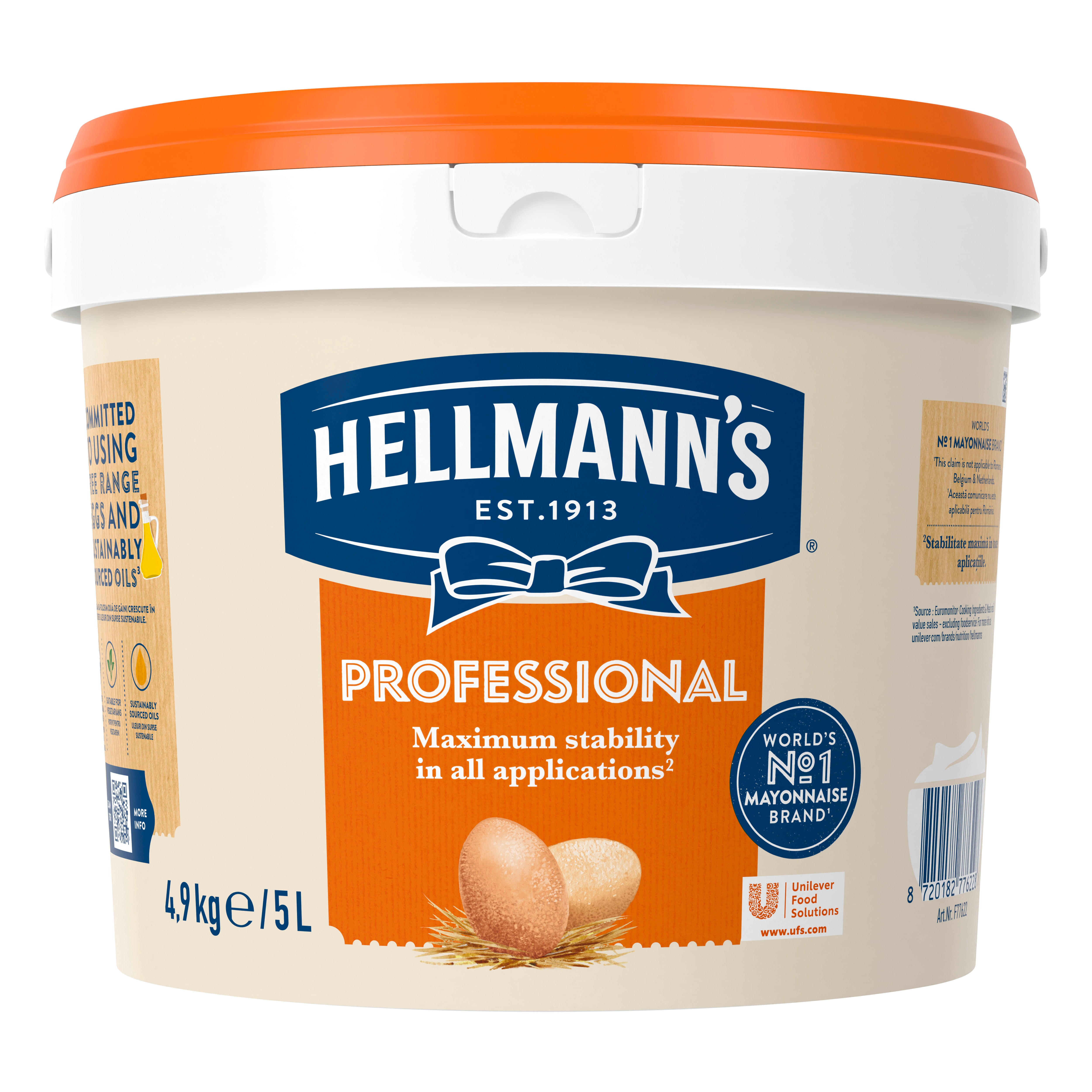 Hellmann's Professional Majoneesi 5 L ammattilaisille.