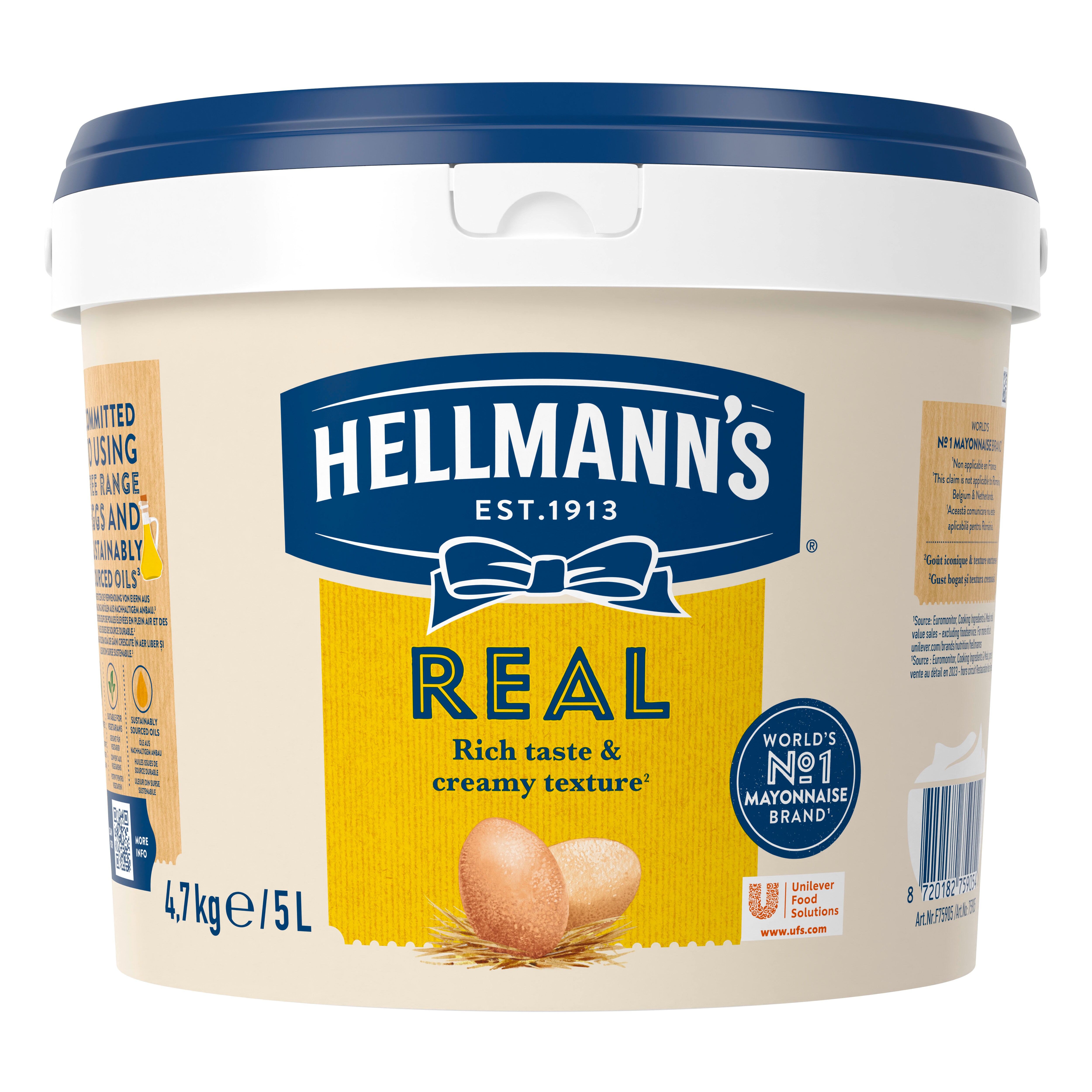 Hellmann's Real Majoneesi 5 L / 4,7 kg